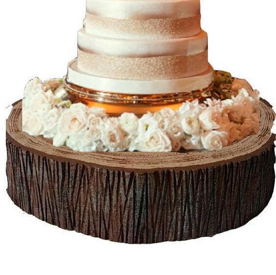 Styrofoam rustic wedding tree slices stumps bark circles