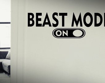 Beast mode decal | Etsy