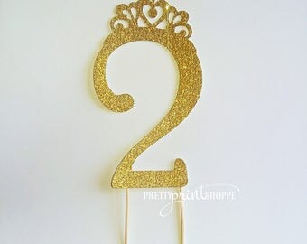 Crown cake topper | Etsy