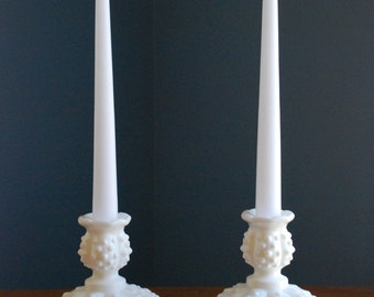 Fenton candlesticks | Etsy