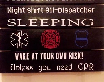 Night shift sign | Etsy
