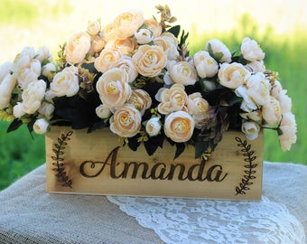 Monogram planter | Etsy