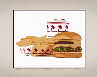 In n out burger | Etsy