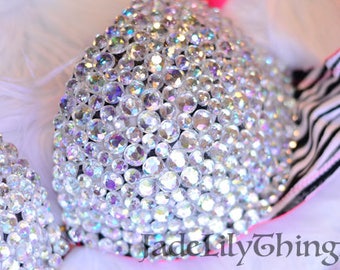 Rhinestone bra | Etsy