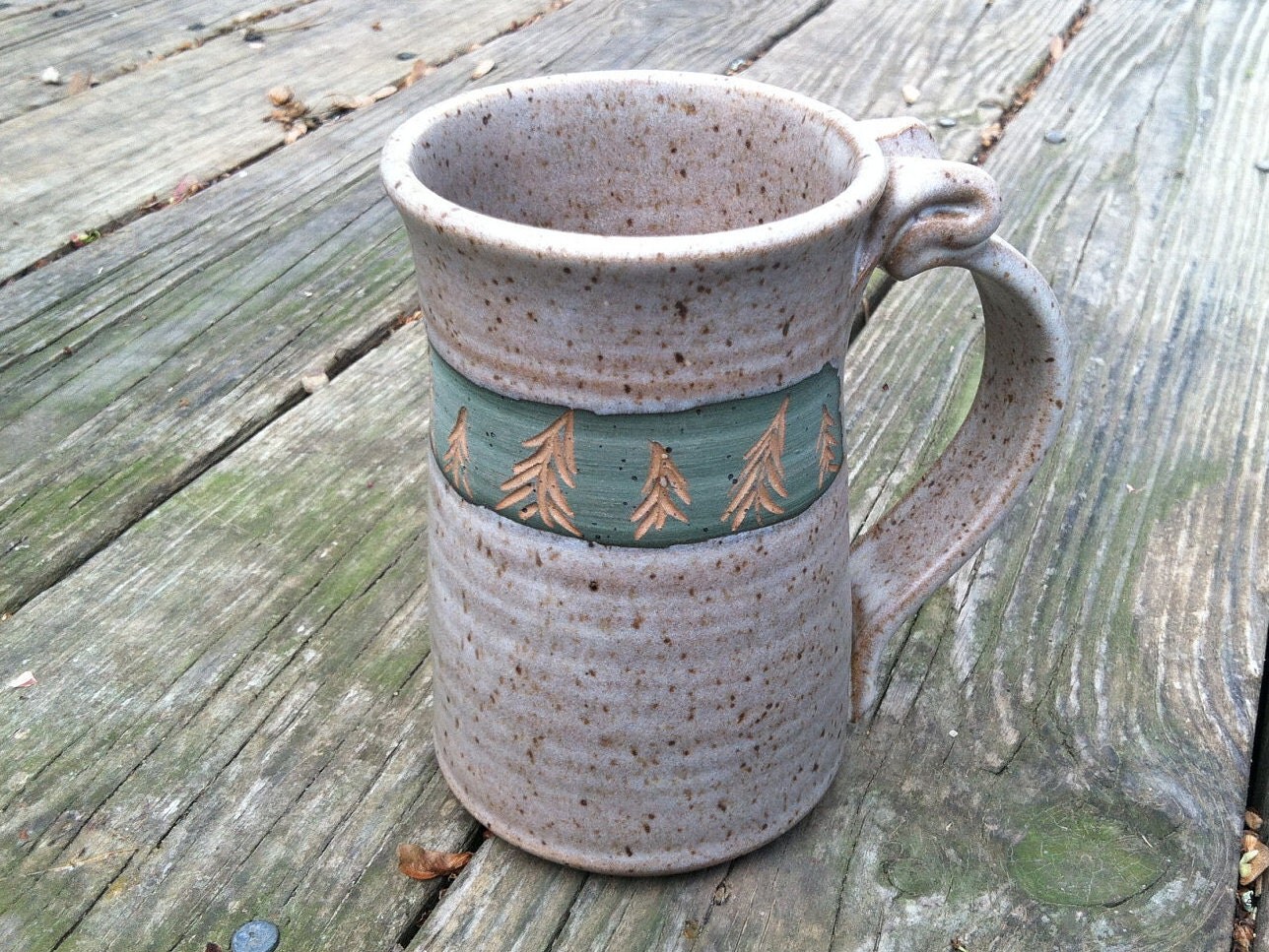 Tree Mug Pine Tree Pottery