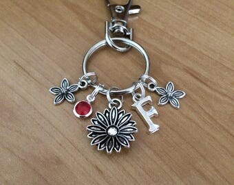 Flower keychain | Etsy
