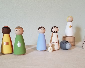 Nativity peg doll | Etsy