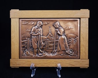 Copper embossed art | Etsy