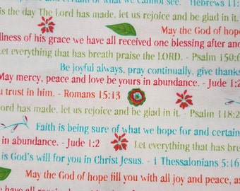 Bible verse fabric | Etsy