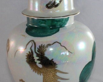 Lusterware jar | Etsy