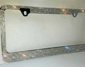 Bling license plate frame | Etsy