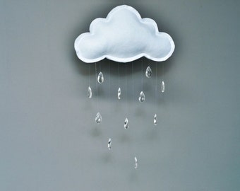 Rain cloud mobile | Etsy