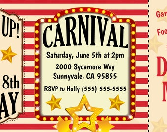 Carnival invite | Etsy