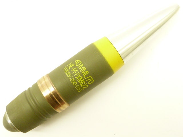 inert 40mm High Explosive Anti-Aircraft Projectile shell