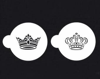 Crown stencil | Etsy