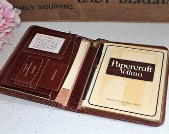 Leather writing case | Etsy