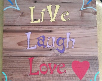 Live laugh love sign | Etsy