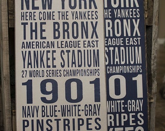 Yankees sign | Etsy