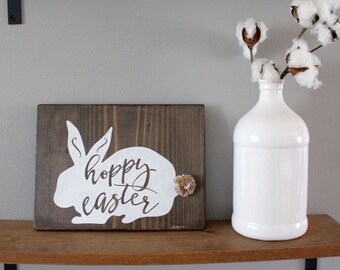 Happy easter sign | Etsy