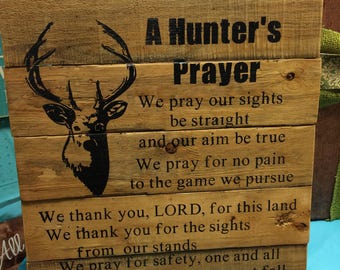 Hunters prayer | Etsy