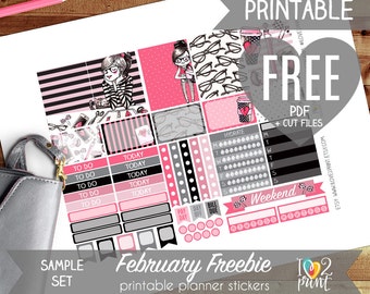 Hand drawn/painted Planner Stickers by ilove2print on Etsy