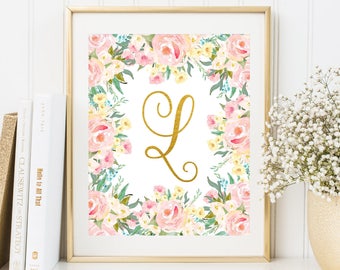 Monogram letter l | Etsy