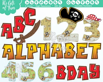 Pirate alphabet | Etsy
