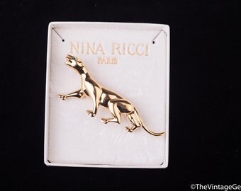 Leopard brooch pin | Etsy