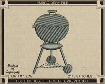 Grill embroidery | Etsy