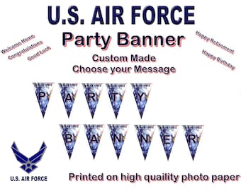 Air Force Farewell Party Printable Set: Military Party Kit