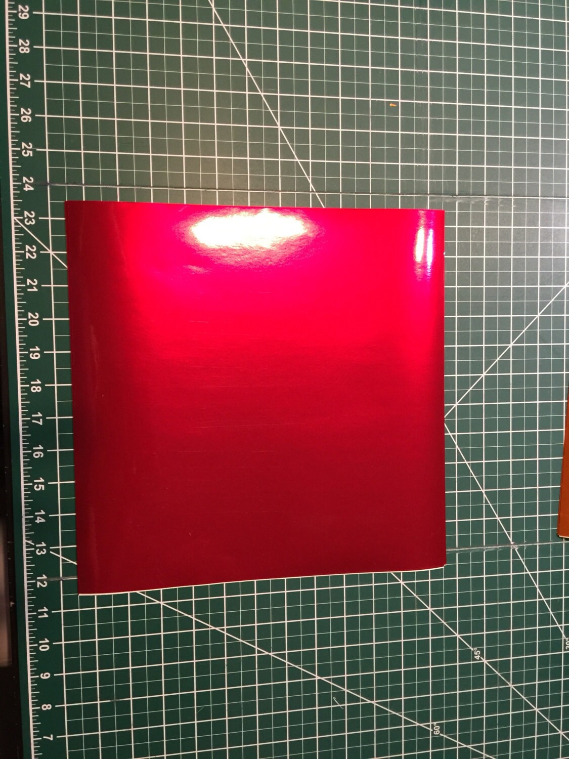 Red Polished Metallic Vinyl 12x12 sheet