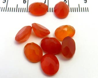 Orange gemstone ring | Etsy