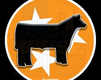 Show steer decal | Etsy