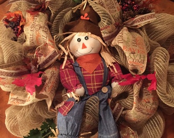 Unique burlap scarecrow related items | Etsy