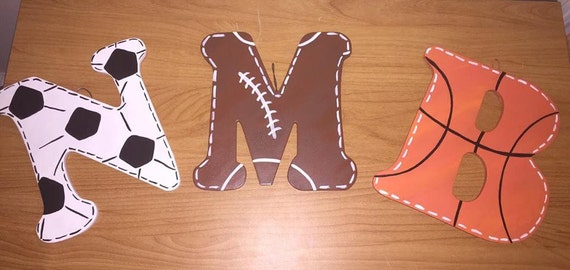 Sports theme Letters