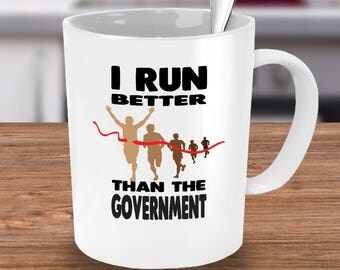 Funny running mug | Etsy