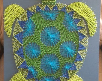 Turtle string art | Etsy