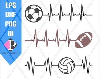 Heartbeat svg | Etsy