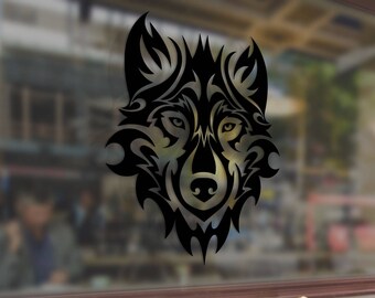 Wolf wall decal | Etsy