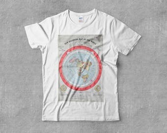 Flat earth shirt | Etsy