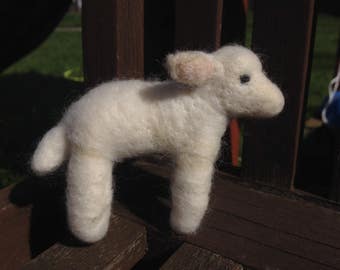 Needle felted lamb | Etsy