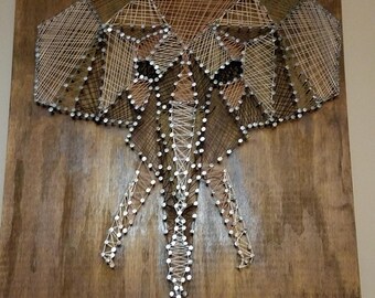 Elephant string art | Etsy