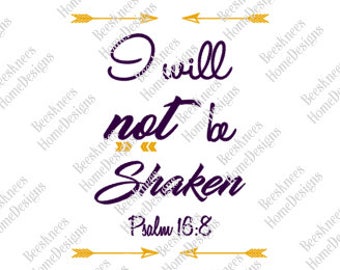 I will not be shaken | Etsy
