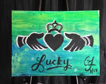 Claddagh wall art | Etsy