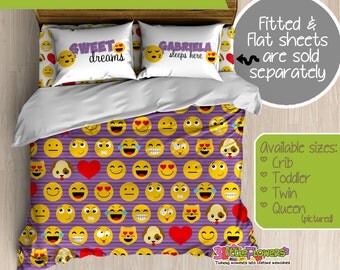 Emoji bedding | Etsy