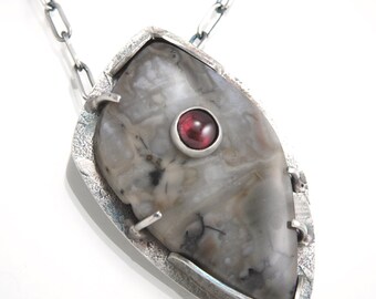 Necklace Coprolite Fossil Dinosaur Dung Jewelry Sterling