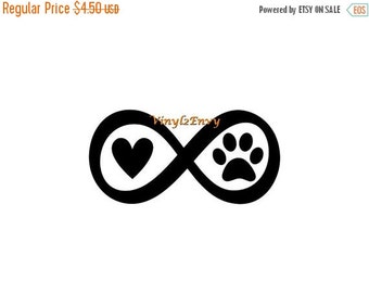Infinity paw print | Etsy