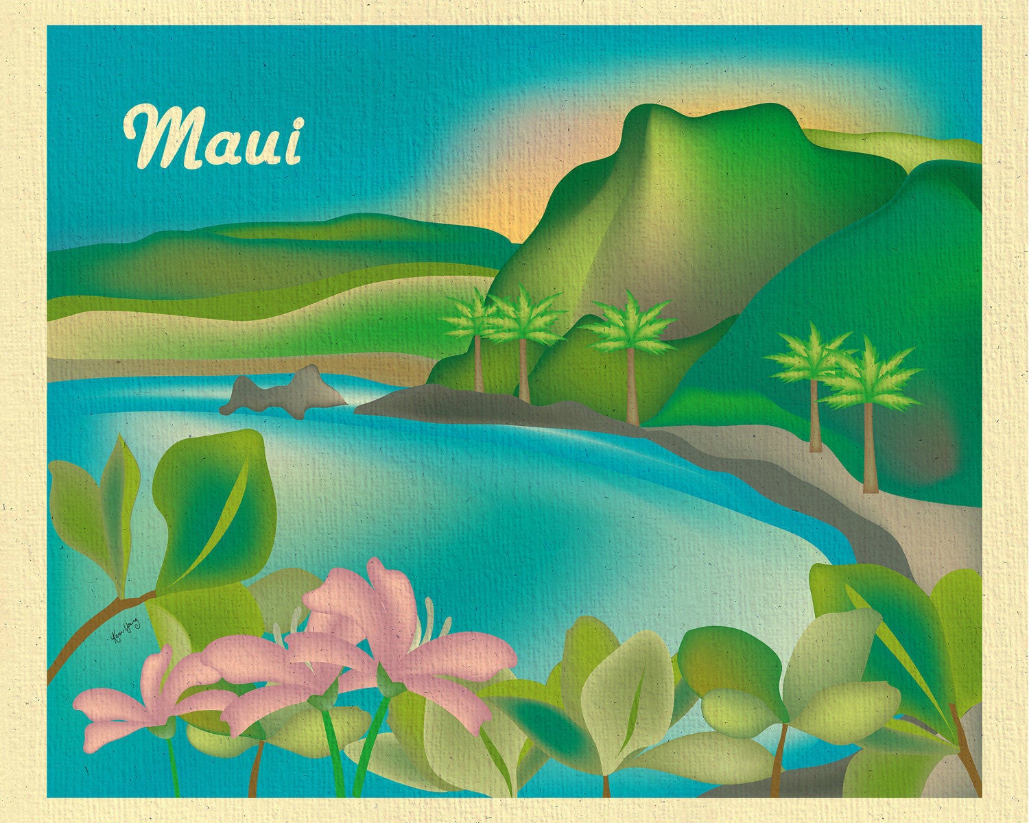 Maui Art Print Maui wall art Maui canvas Maui poster Maui