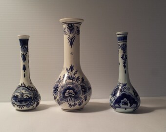 Blue willow vase | Etsy