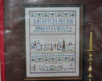 Colonial sampler | Etsy